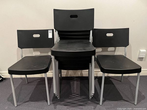 IKEA Herman stacking chairs, set of 8 | Maxsold