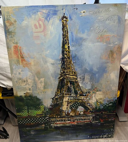Steve Penley Eiffel Tower canvas print | Maxsold