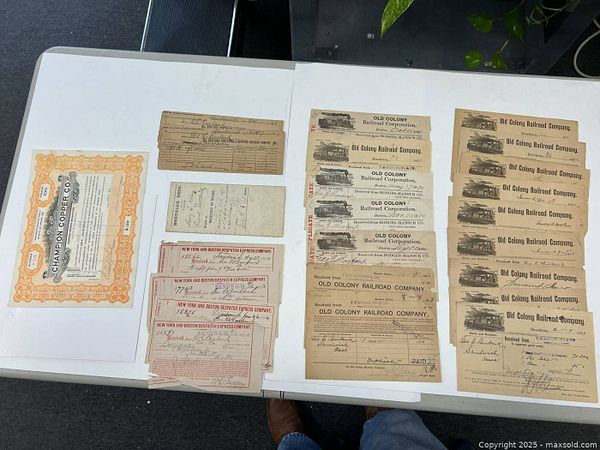 Antique Deeds, Railroad Paper & Stock Certificate | Maxsold