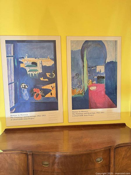 Pair Henri Matisse exhibition board prints | Maxsold