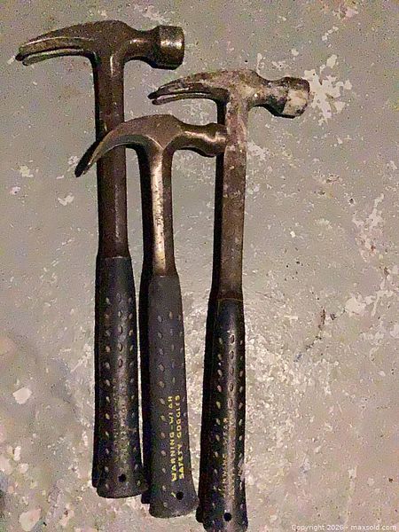 Estwing steel claw hammers, set of 3 | Maxsold