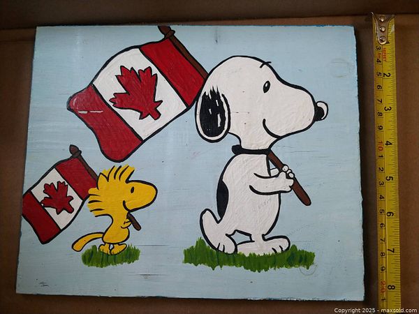Snoopy & Woodstock Canada item, Charlie Brown Santa hat | Maxsold