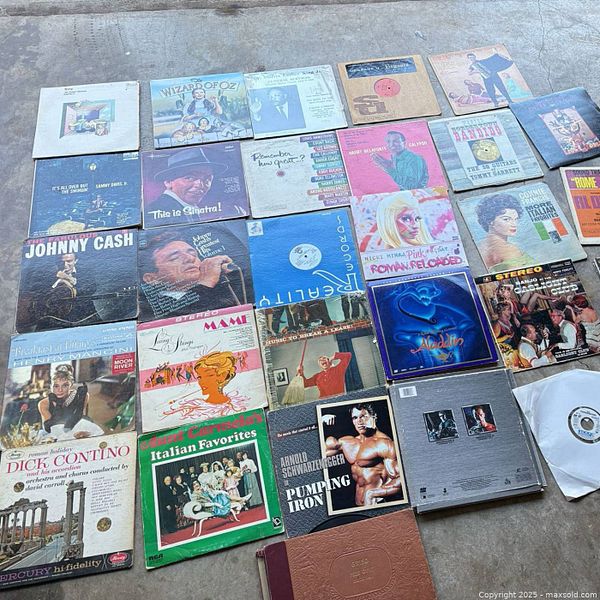 Lot of 40-55 collectible vinyl records | Maxsold