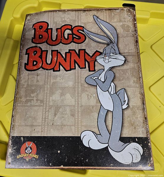 Bugs Bunny Looney Tunes metal wall sign | Maxsold