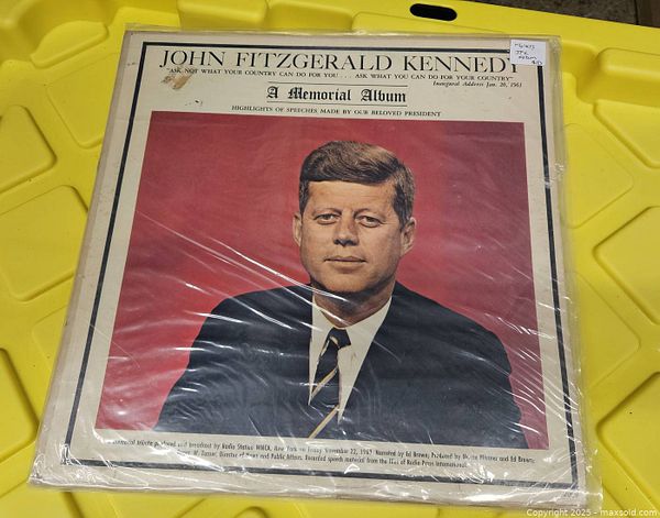 John F. Kennedy Memorial Album LP | Maxsold