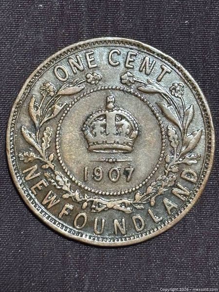 1907 Newfoundland One Cent Coin | Maxsold