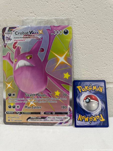 Pokémon Shiny Crobat VMAX oversized promo card | Maxsold