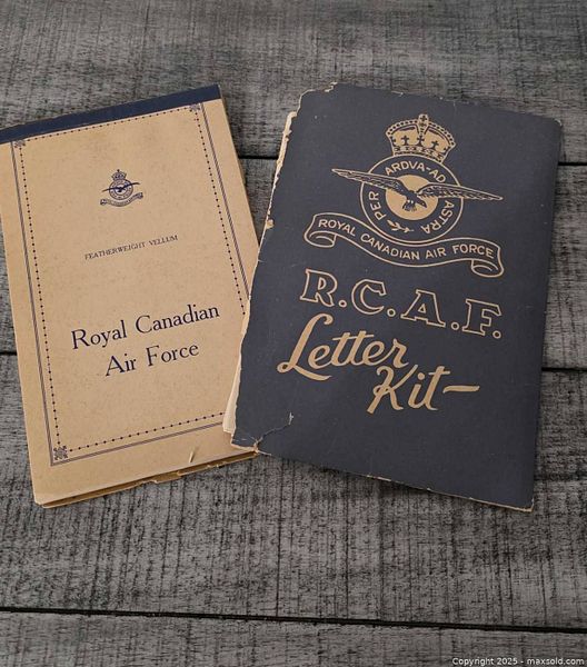 Vintage RCAF Letter Kit and Featherweight Vellum Writing Paper | Maxsold
