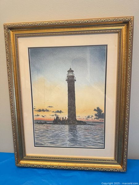 Pierre de Wispeleare lighthouse print | Maxsold