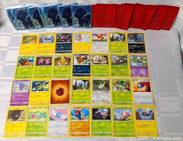 Pokemon cards and protective sleeves | Maxsold