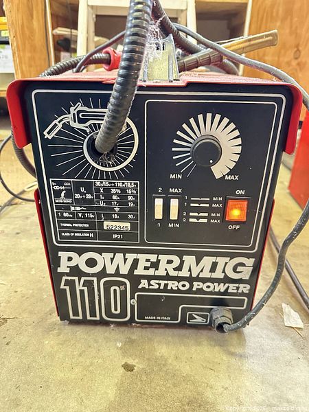 Astro PowerMIG 110 MIG welder with accessories | Maxsold