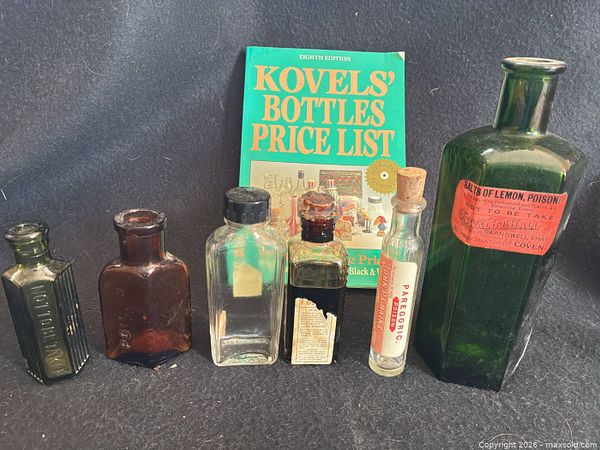 Antique medicine bottles and Kovels price list | Maxsold