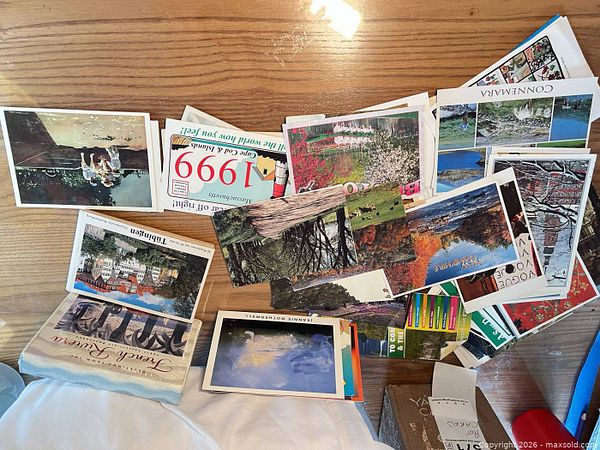 Lot of 40–60 Assorted Postcards | Maxsold