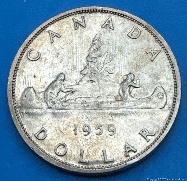 1959 Canada Silver Dollar Coin | Maxsold