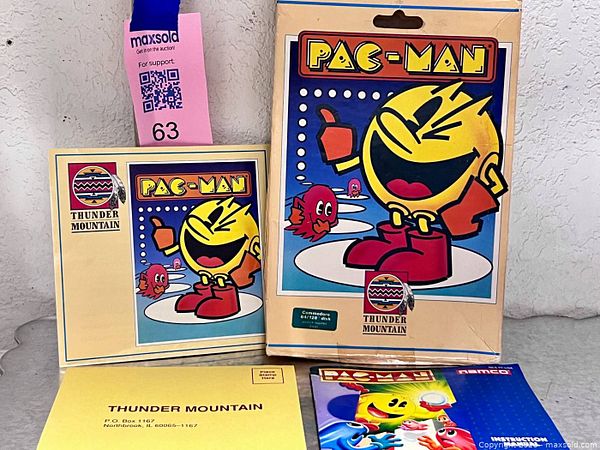 Pac-Man Commodore 64 disk complete in box | Maxsold