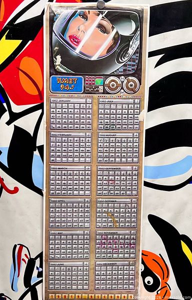 1982 Tower Records Calendar Poster | Maxsold