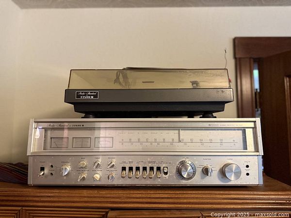 Vintage Fisher Studio Standard AS-1080 stereo receiver with matching ...