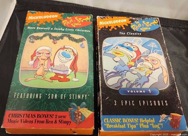 Ren & Stimpy Show VHS pair: Classics Vol 1 & Have Yourself a Stinky ...