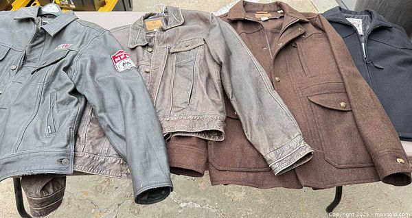 Wrangler, King Ranch, Harper & Woolrich jackets, 4 pcs | Maxsold