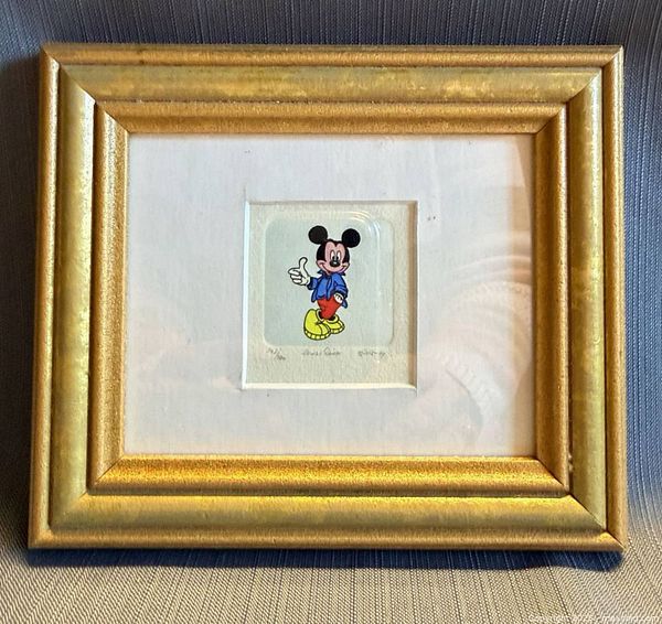 Framed Limited Edition Mickey Mouse Etching | Maxsold