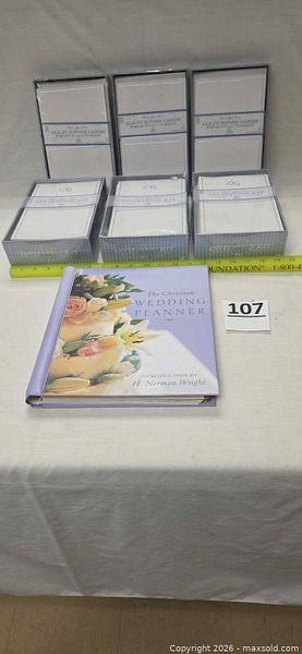 Christian Wedding Planner book with 6 sealed 50-count print-your-own ...