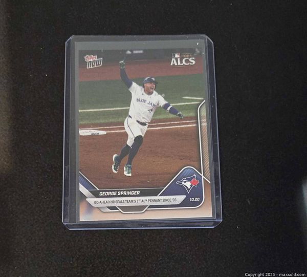George Springer Topps Now limited edition card | Maxsold