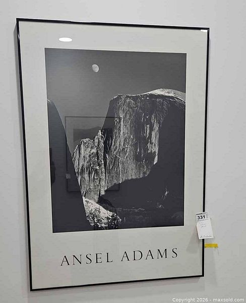 Framed Ansel Adams photographic print | Maxsold