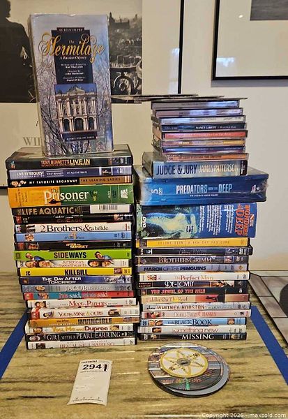 Mixed DVDs, music CDs, sealed VHS sets | Maxsold