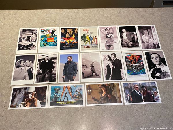 James Bond 007 postcard assortment | Maxsold