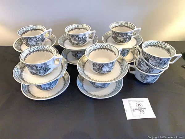 William Adams & Sons Minuet cups and saucers | Maxsold