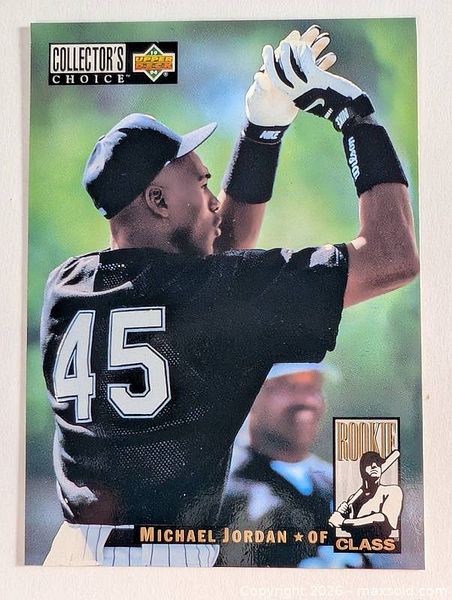 1993 Upper Deck Michael Jordan White Sox baseball card | Maxsold