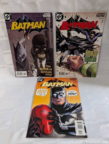 Batman #637, 638, 639 (2005) DC Comics | Maxsold