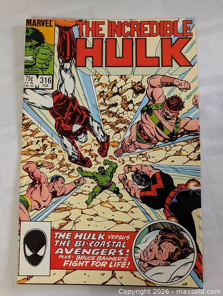 Incredible Hulk #316 comic book | Maxsold