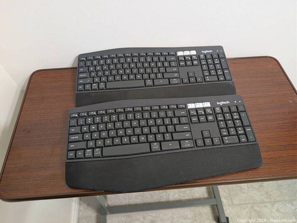 Logitech K850 ergonomic wireless keyboards x2 | Maxsold