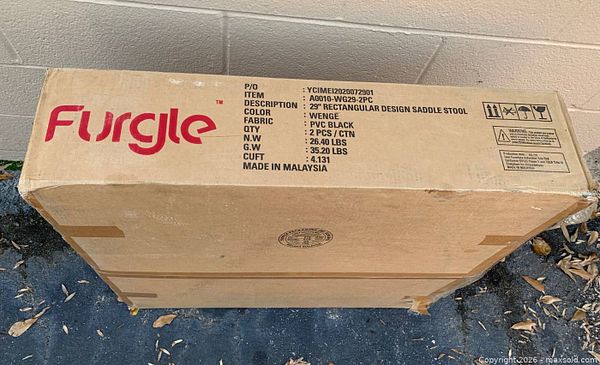 Furgle 29" rectangular saddle stools | Maxsold