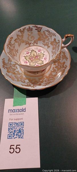 Paragon Birks Queen Elizabeth II commemorative teacup and saucer | Maxsold