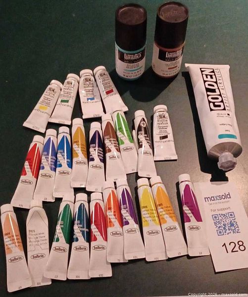 Liquitex, Winsor & Newton, Holbein Gouache and Golden Acrylic Paints ...