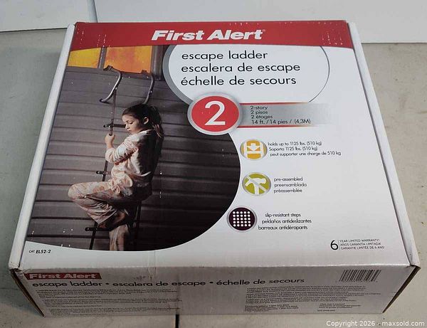 First Alert 2-Storey 14 ft Fire Escape Ladder | Maxsold