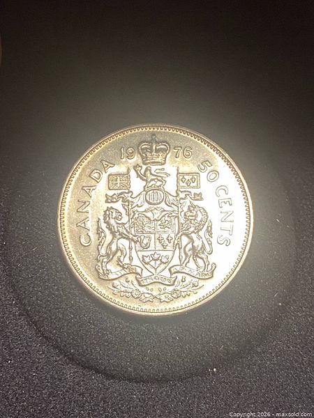 1976 Canadian 50-cent coin | Maxsold
