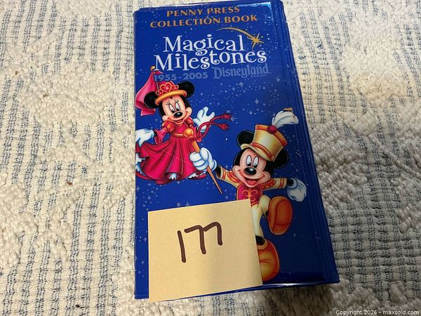 Disneyland Magical Milestones Penny Press Collection Book | Maxsold