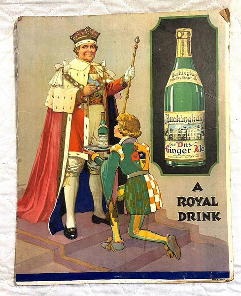 Vintage Buckingham Dry Ginger Ale Poster | Maxsold