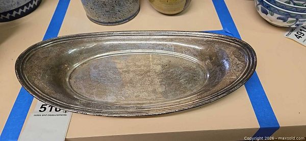 Sterling silver oval bowl 265g | Maxsold