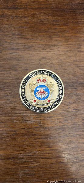 Commandant’s Canadian Forces School of Meteorology challenge coin | Maxsold