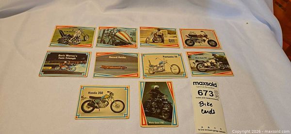 Vintage Street Chopper / Hot Bike motorcycle trading cards 11 pcs | Maxsold