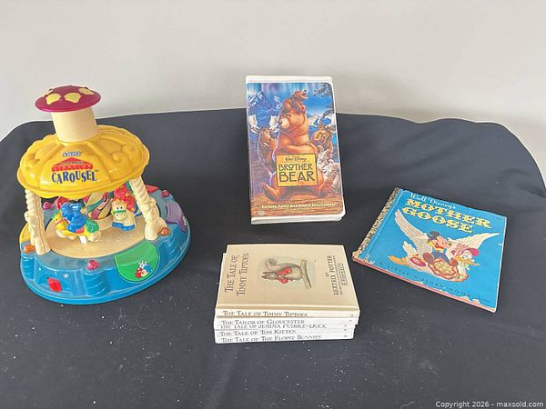 VTech Little Smart Carousel Toy, Brother Bear VHS & Children’s Books ...