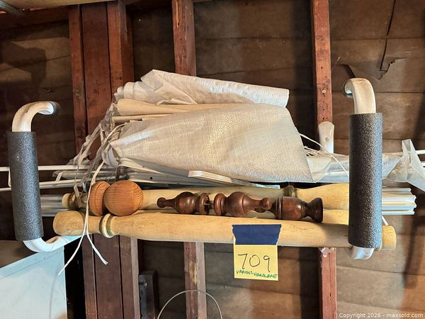 Bike Rack, Curtain Rods, Table Legs, Misc | Maxsold