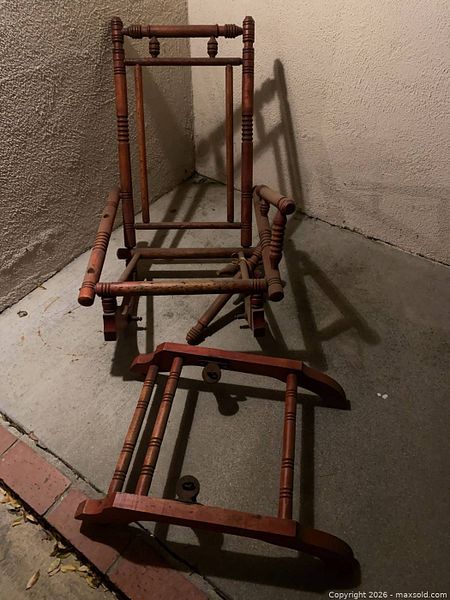 Vintage Wooden Rocking Chair Frame | Maxsold