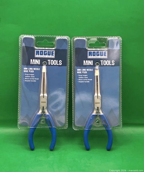Rogue mini long needle nose pliers, 2 pcs | Maxsold