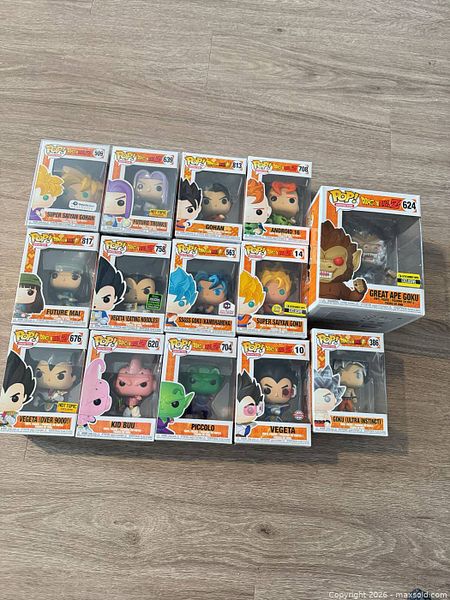 Funko Pop Dragon Ball Z lot of 14 figures | Maxsold