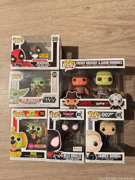 Funko Pop! Vinyl Figures Lot Of 6 | Maxsold